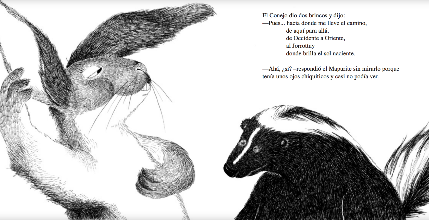 El conejo y el mapurite – Ekaré Sur